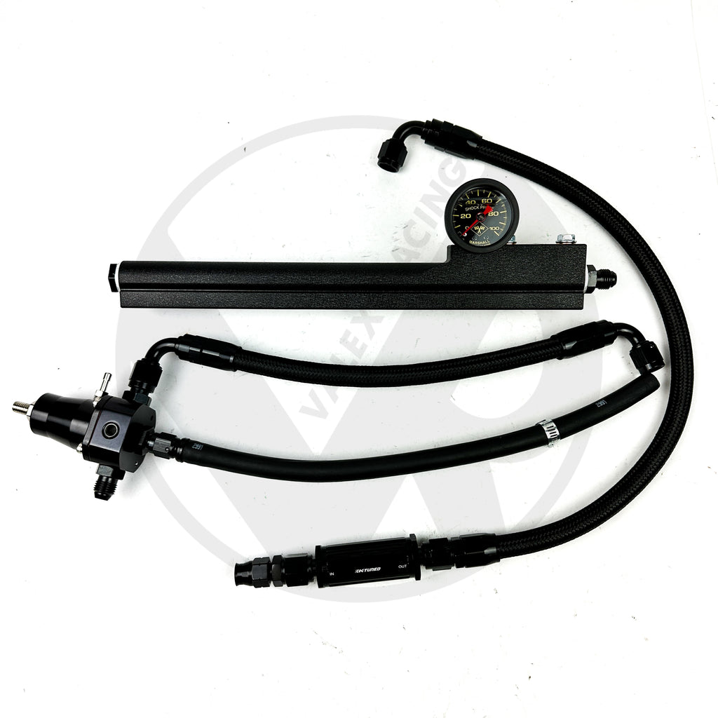 D Series Fuel Tuck System with Wrinkle Black Fuel Rail & K Tuned Filte ...