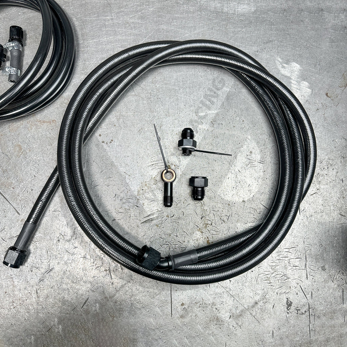 92-95 Civic E85 Compatible Stainless Steel Fuel Lines Kit -10AN FEED ...