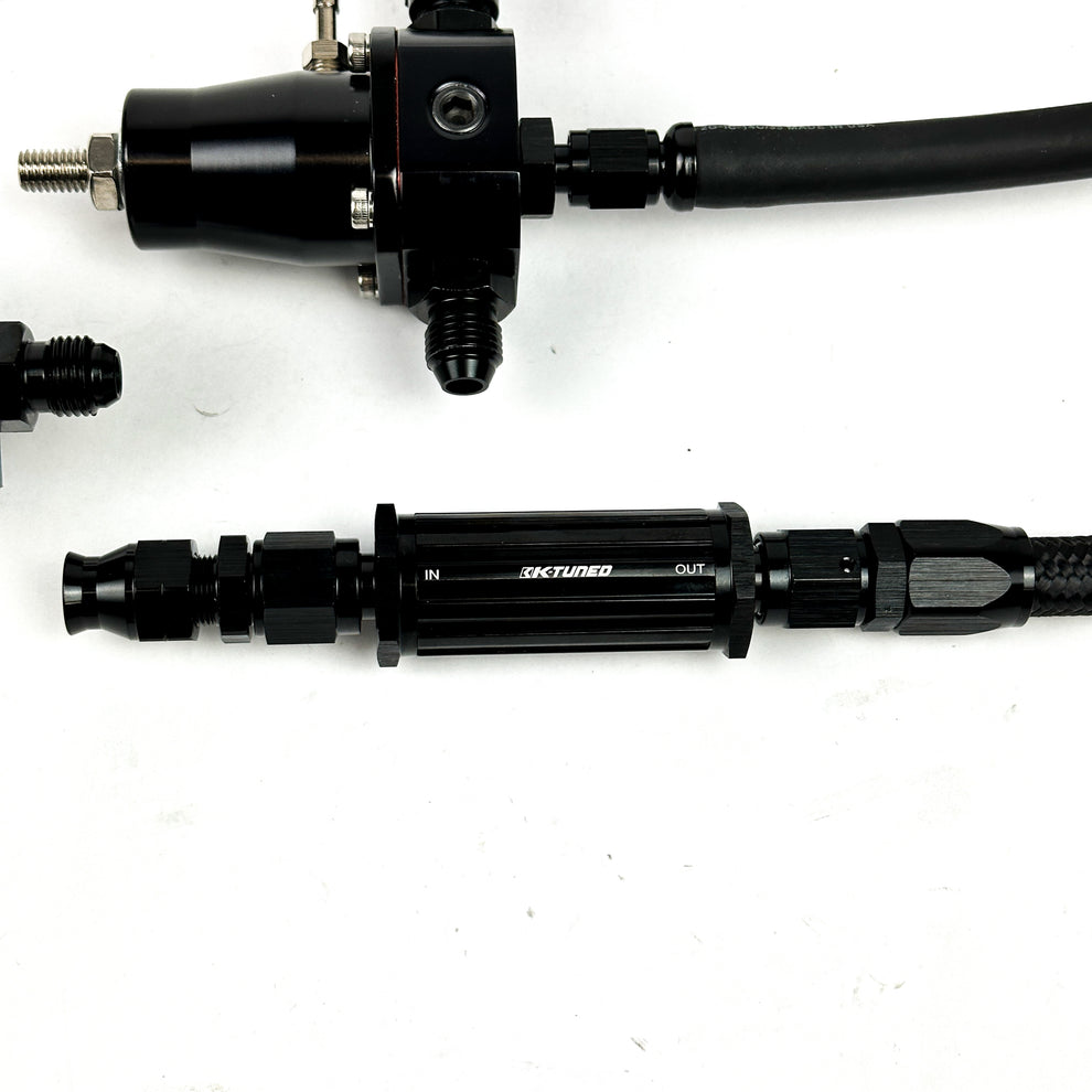 D Series Fuel Tuck System with AEM Fuel Rail & K Tuned Filter for Hond ...