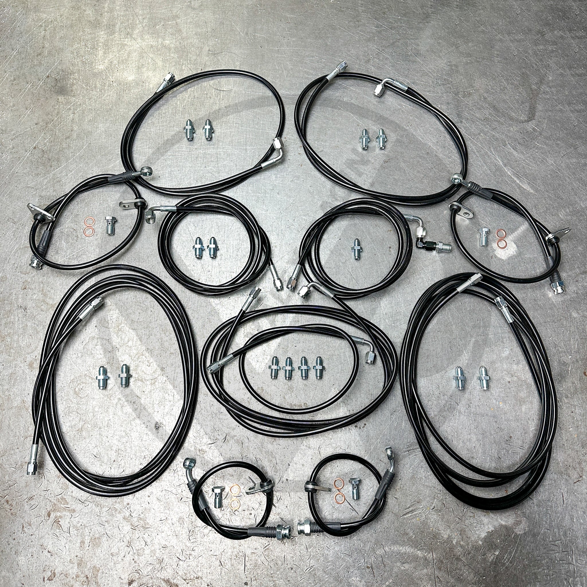 Complete Front & Rear Brake Line Replacement Kit 94-01 Acura Integra D ...