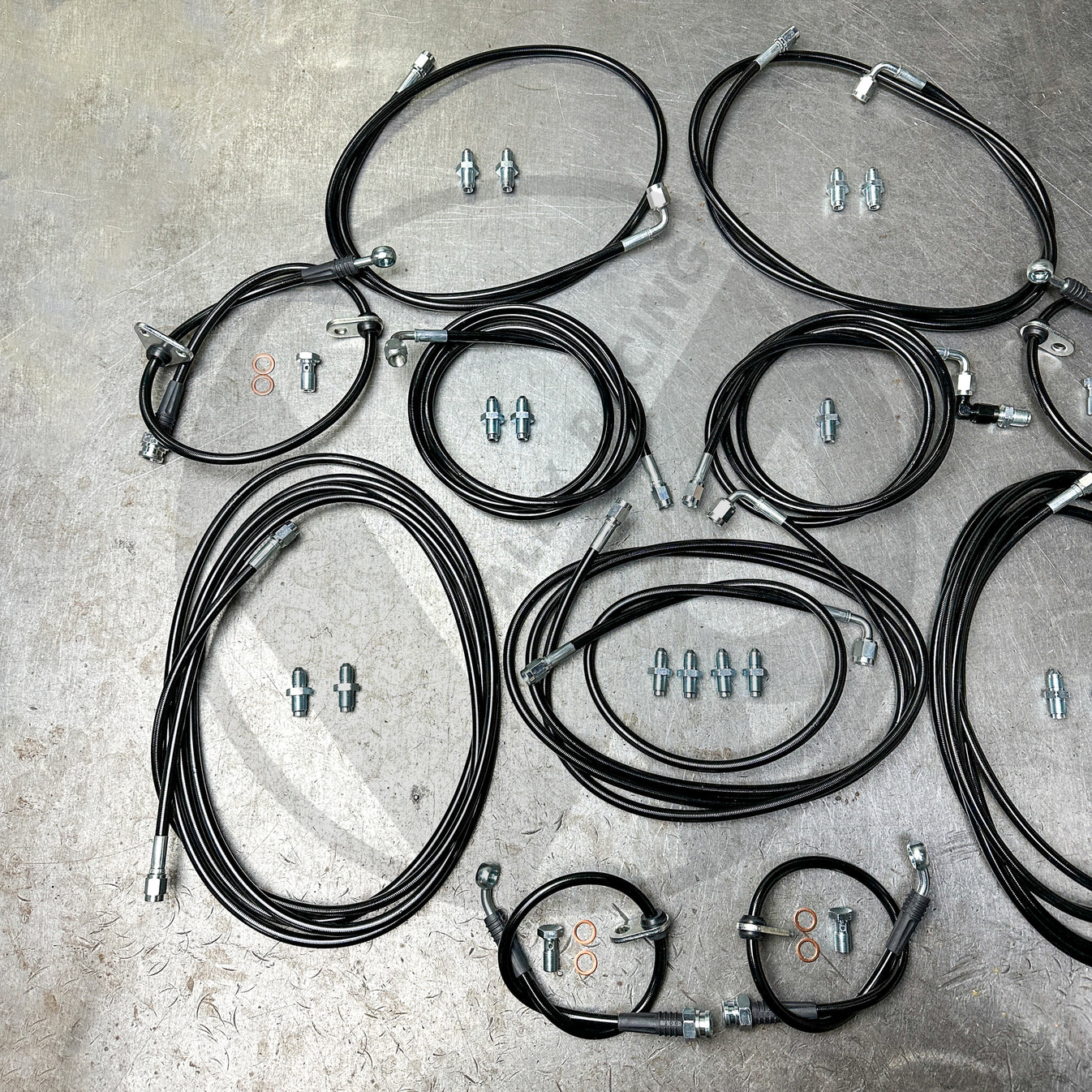 Complete Front & Rear Brake Line Replacement Kit 94-01 Acura Integra D ...