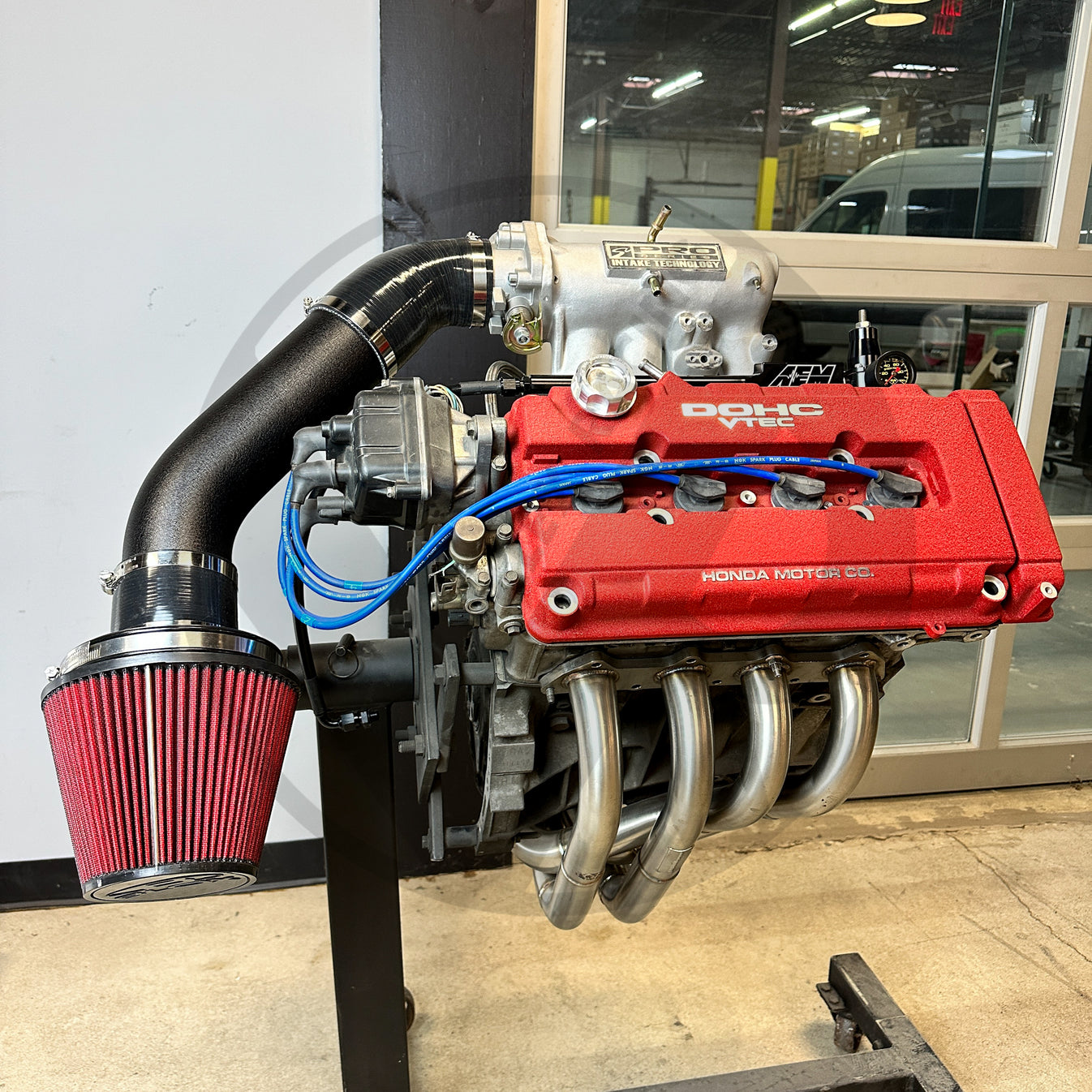 3.5" Inch Black Air Intake System for Honda Civic Acura Integra B16 B1 ...