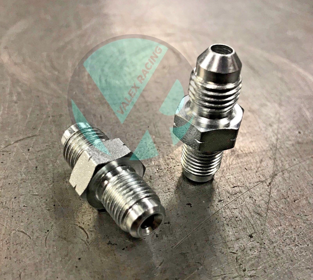 2 Steel Brake Adapter Fittings M10 x 1.0 (Metric 10mm) to 4AN -4 AN4 ...